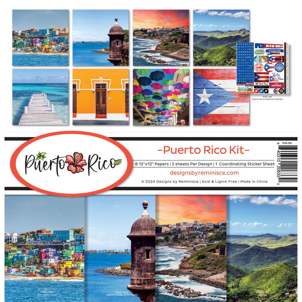 Reminisce Collection Kit 12"X12" Puerto Rico – Imaginic Scrapbook