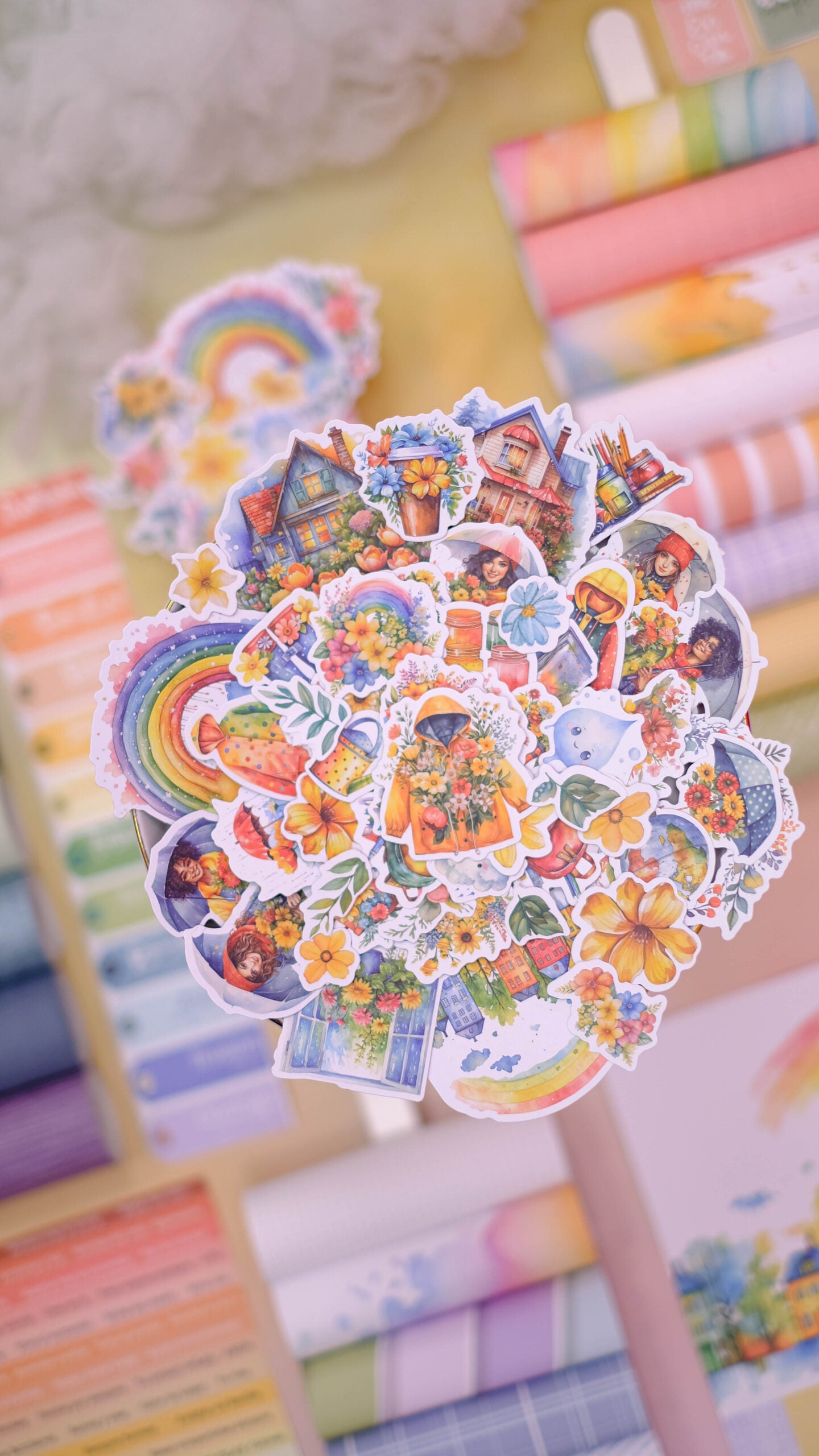 Die Cuts Rainbow. Johanna Rivero – Imaginic Scrapbook