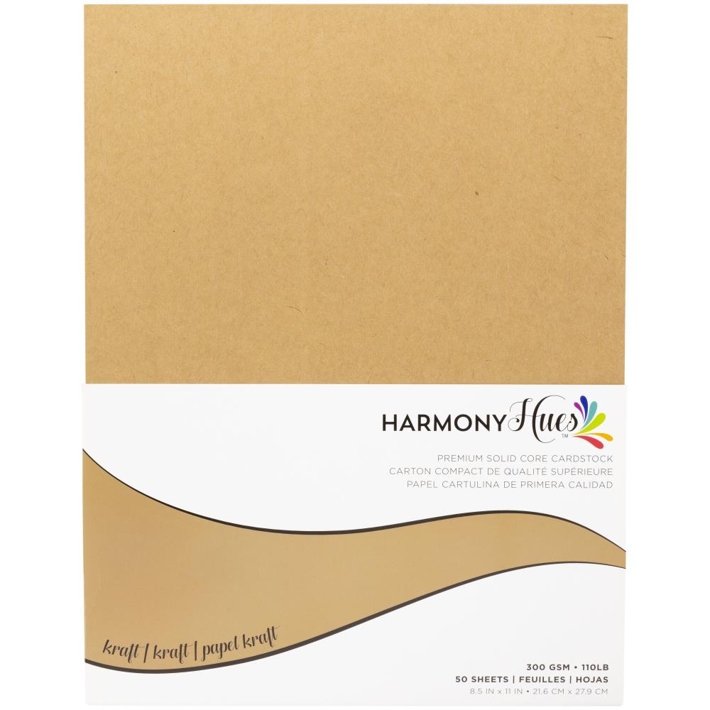 Harmony Hues 110# Cardstock 8.5"X11" 50/Pkg Kraft – Imaginic Scrapbook