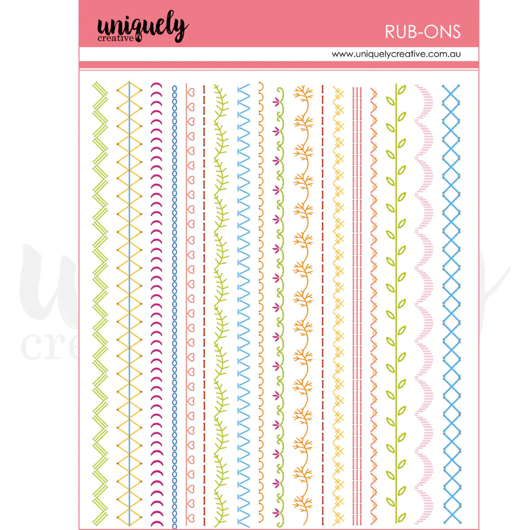 Uniquely Creative PATCHWORK ROSES RUB-ONS – Imaginic Scrapbook