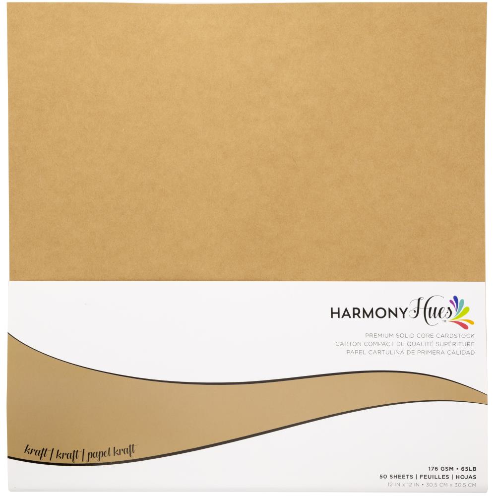 Harmony Hues 65# Cardstock 12"X12" 50/Pkg Kraft – Imaginic Scrapbook