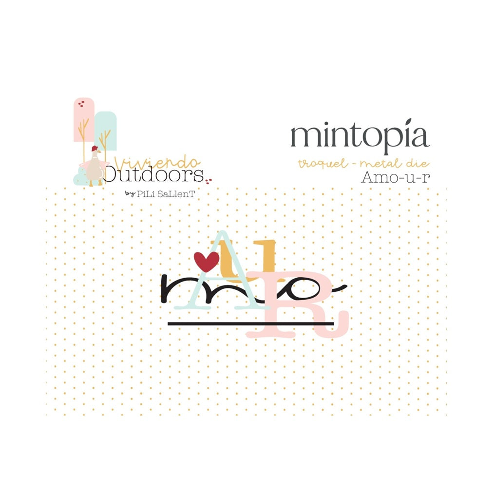Troquel Amour Viviendo Outdoors de Mintopía – Imaginic Scrapbook