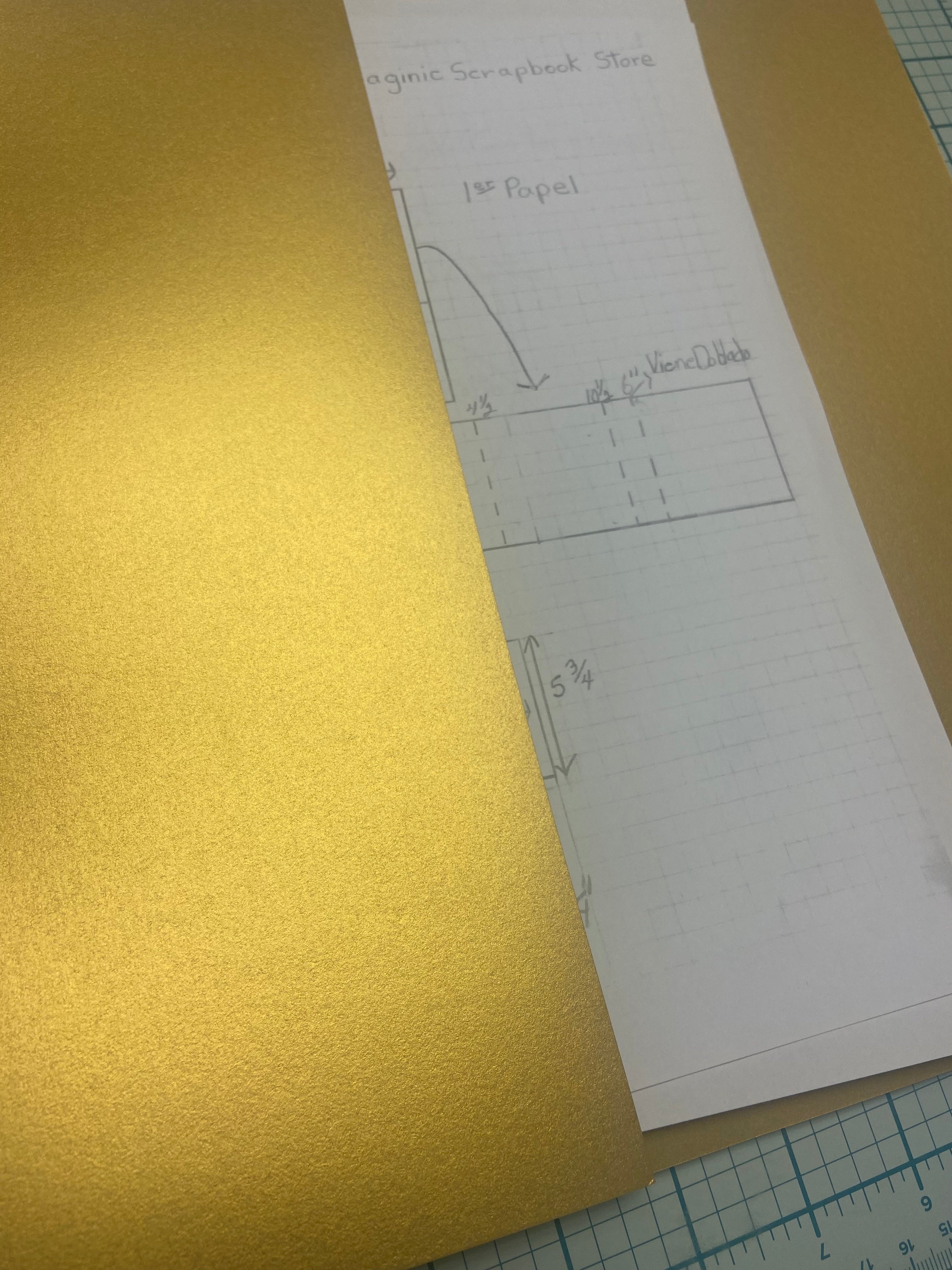 Estructura Folio U Binding 6” Dorado Perlado – Imaginic Scrapbook