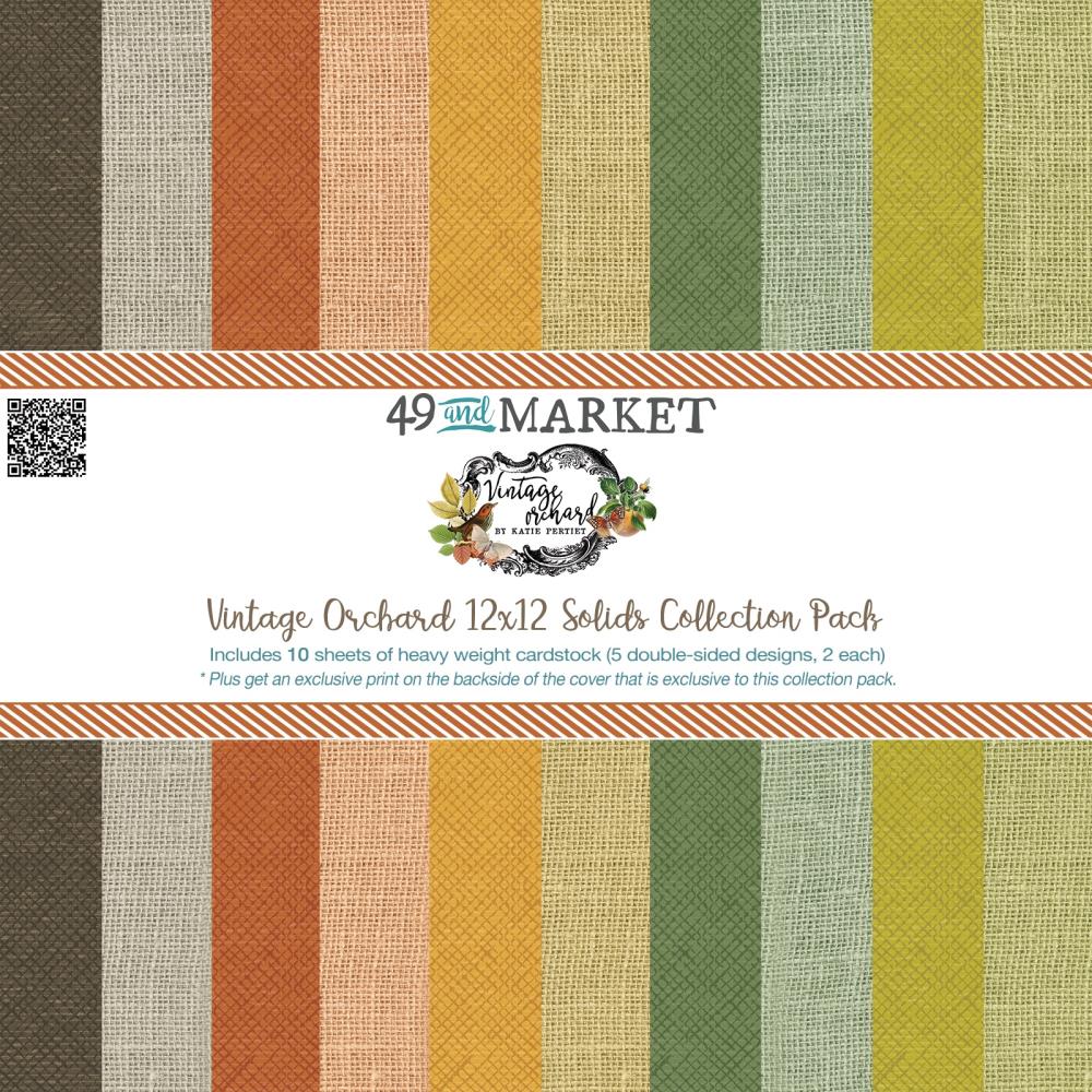 49 & Market Collection Pack 12"X12" Vintage Orchard Solids – Imaginic ...