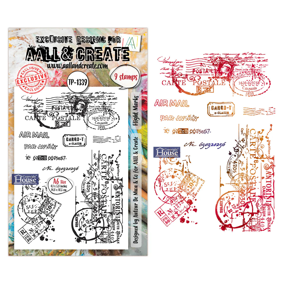 AALL and Create - A6 Stamp Sets - Flight Marks – Imaginic Scrapbook