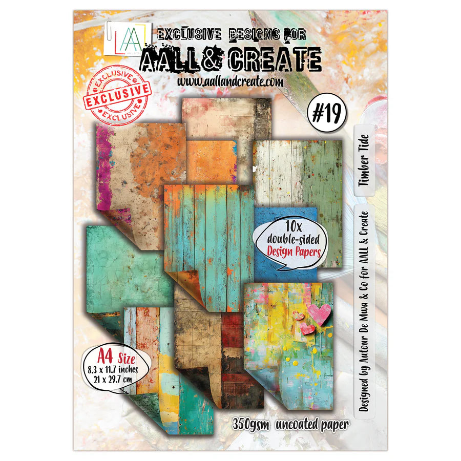 AALL and Create - A4 Design Paper - Timber Tide – Imaginic Scrapbook