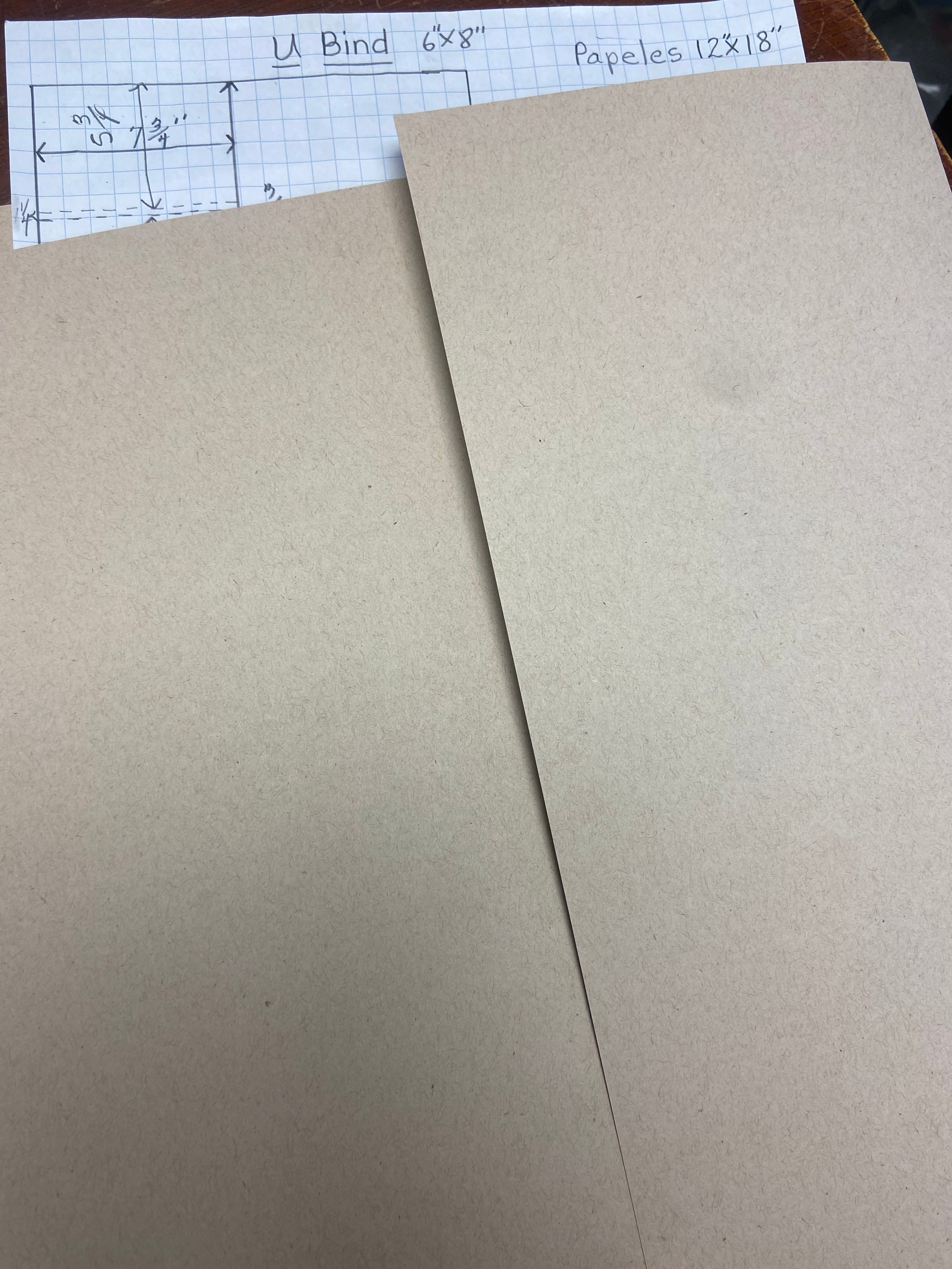 Estructura U Binding 6”x8” en Kraft – Imaginic Scrapbook