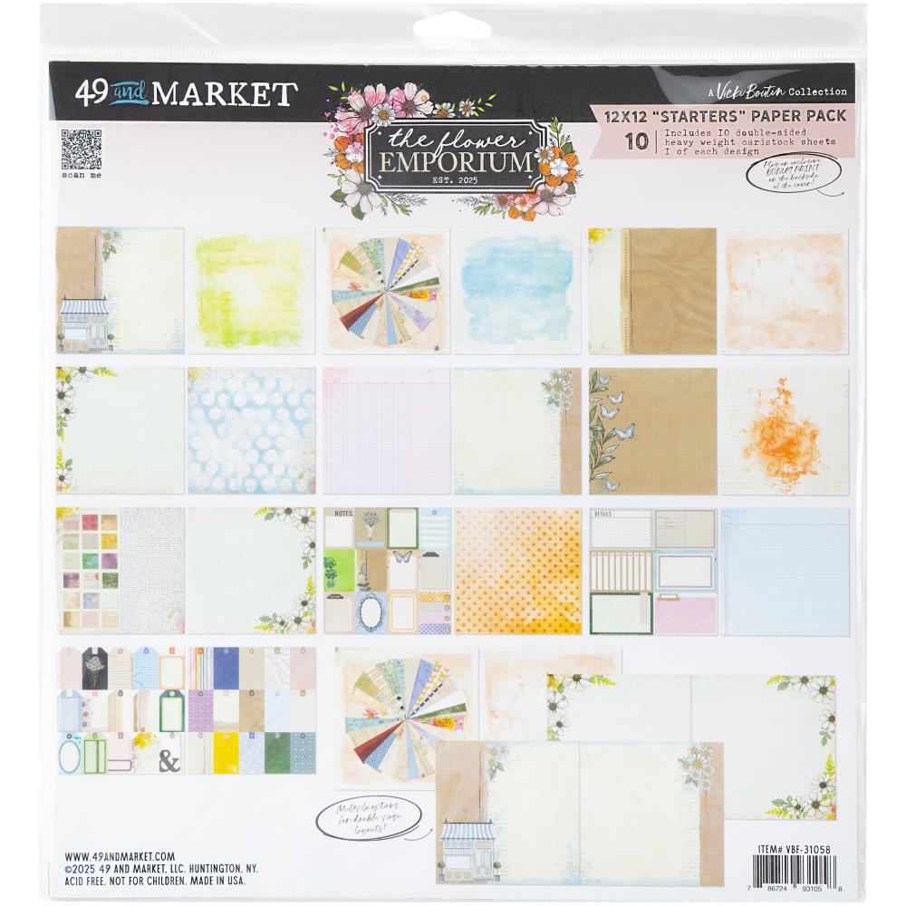 49 And Market Collection Pack 12"X12" The Flower Emporium – Imaginic ...