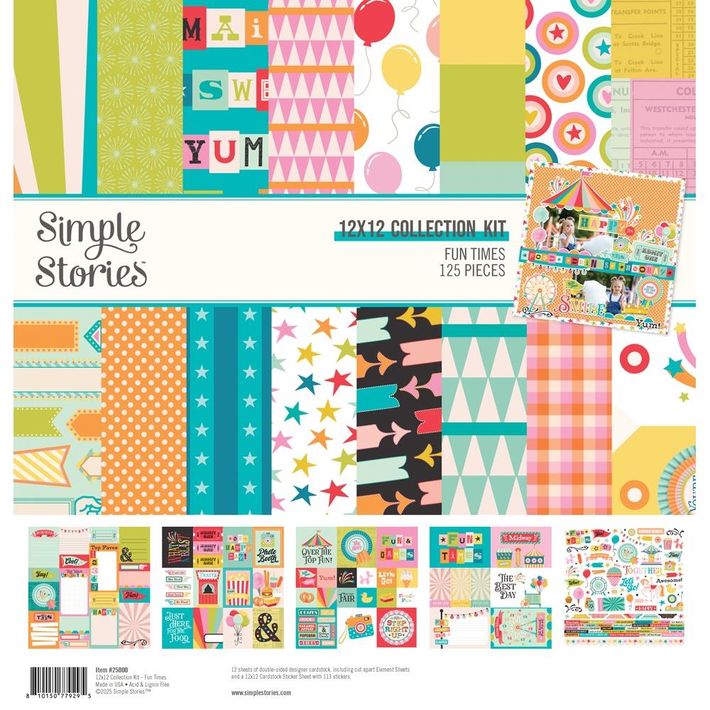 Simple Stories Collection Kit 12"X12" Fun Times – Imaginic Scrapbook