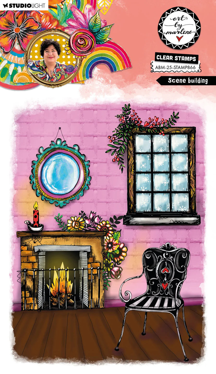 Clear Stamp Scene Building Art By Marlene 8 Pieces – Imaginic Scrapbook