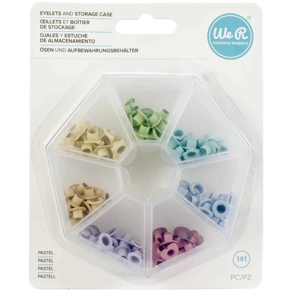 We R Eyelets W/Storage Case 140/Pkg Pastel – Imaginic Scrapbook