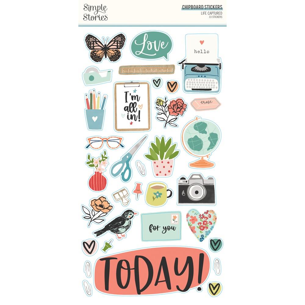 Life Captured Chipboard Stickers 6